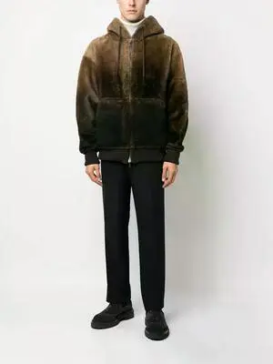 SALVATORE SANTORO Reversible Shearling Hooded Jacket