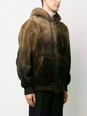 SALVATORE SANTORO Reversible Shearling Hooded Jacket