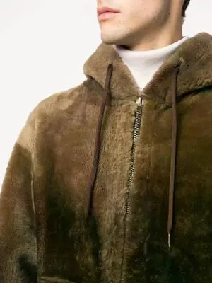 SALVATORE SANTORO Reversible Shearling Hooded Jacket