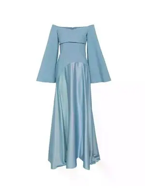 Solace London Rina Maxi Dress - Blue