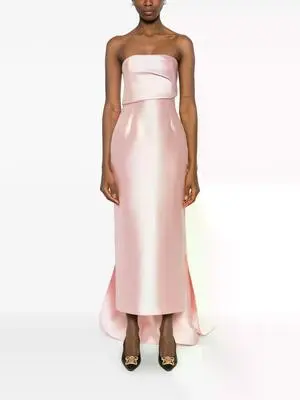 Solace London Kiki Strapless Midi Dress - Pink