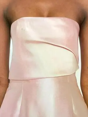 Solace London Kiki Strapless Midi Dress - Pink