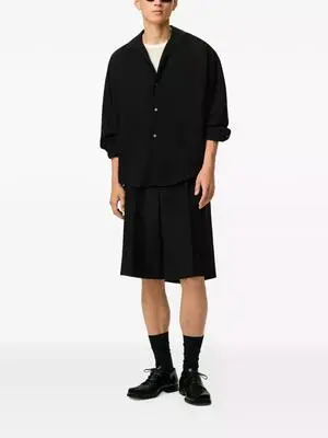 AMI Paris Boxy Embroidered Shirt - Black
