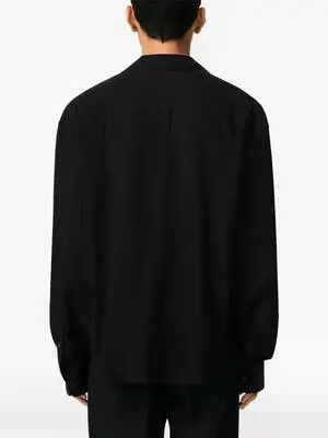 AMI Paris Boxy Embroidered Shirt - Black