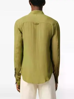 Ami Sharp-collar Shirt - Green