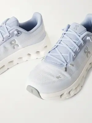 On Cloudtilt Stretch Recycled-knit Sneakers - Blue