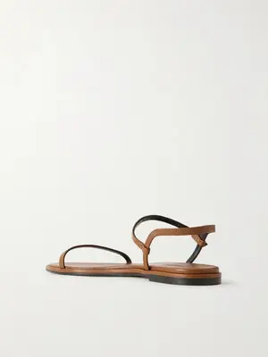 AeydĒ Nettie Leather Slingback Sandals - Brown