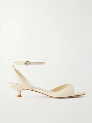 AeydĒ Zelia Leather Sandals - Neutrals