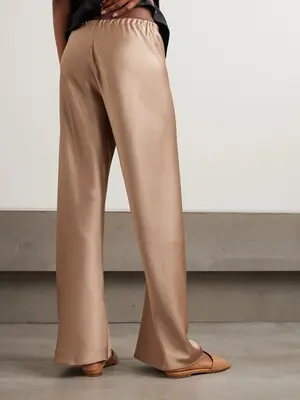 LA LIGNE Colby Satin Wide-leg Pants