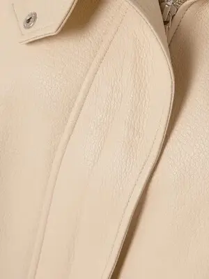 Nour Hammour Pia Textured-leather Jacket
