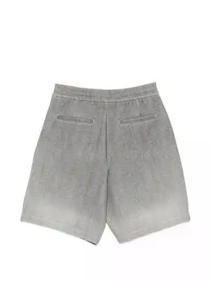 Emporio Armani Herringbone Side-stripe Shorts