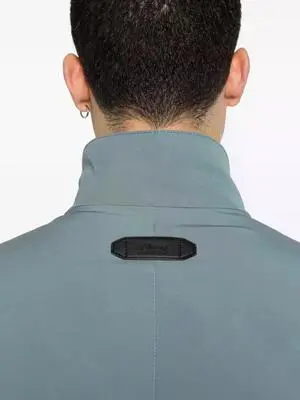 Brioni Zip-front Long-sleeve Jacket - Blue