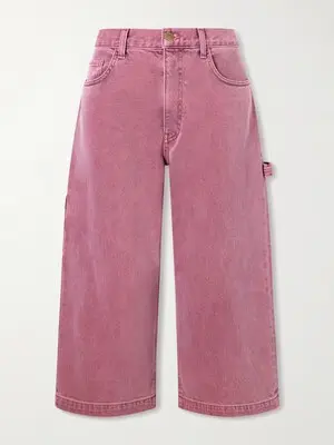 SANDERLAK Cropped Mid-rise Jeans