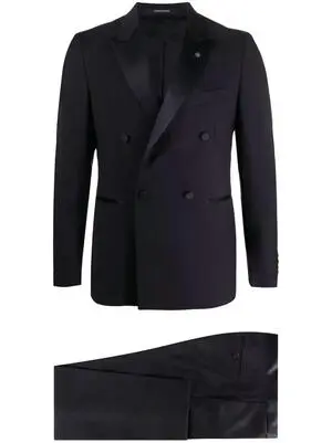 Tagliatore Double-breasted Dinner Suit - Blue