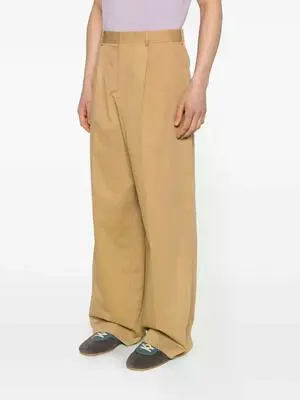 Loewe Pleated Trousers - Neutrals