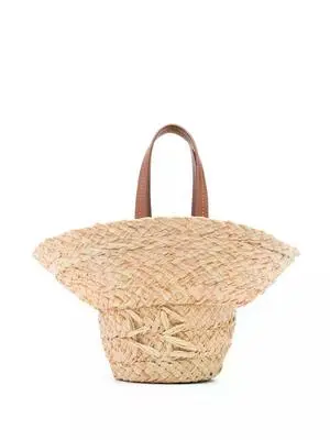Ruslan Baginskiy Hat-shaped Straw Tote Bag
