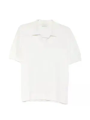 PAOLO PECORA Buttonless T-shirt - White