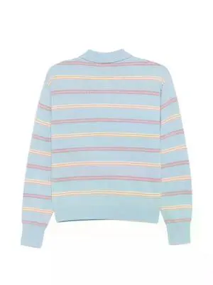 Guest In Residence Collegiate Striped Polo Top