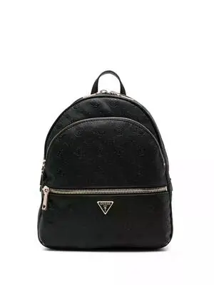 Guess Manhattan Embossed Zip Backpack - Black