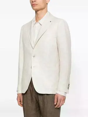 Tagliatore Buttoned Blazer - Neutrals