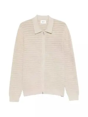 Nn07 Zip-up Cardigan - Neutrals