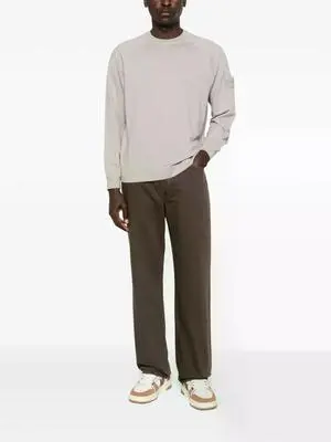 Stone Island Ghost Patch Crewneck Sweatshirt - Grey