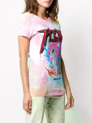 Philipp Plein Embellished Logo T-shirt