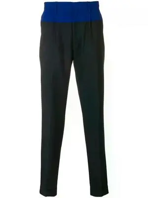 Tommy Hilfiger Two-tone Tailored Trousers - Blue
