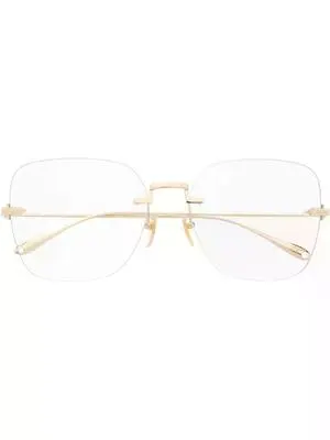 Gucci Oversized Rimless Glasses - Gold