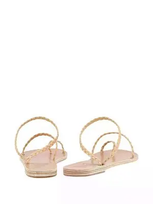 ANCIENT GREEK SANDALS Eleftheria Braided Leather Sandals - Neutrals