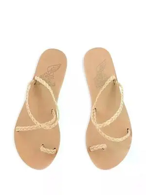 ANCIENT GREEK SANDALS Eleftheria Braided Leather Sandals - Neutrals