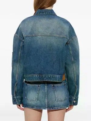 Amiri Denim Work Jacket With Riveted Pockets