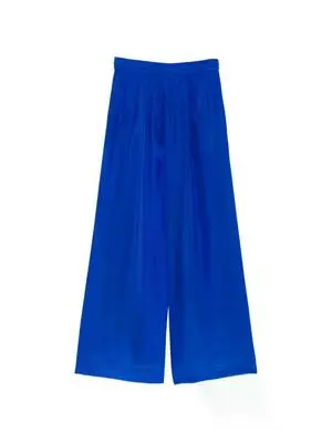 P.a.r.o.s.h Saxon Drawstring Palazzo Pants - Blue