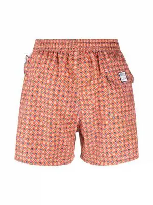 Fedeli Graphic-print Swimshorts