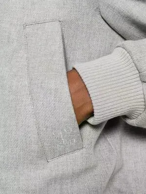 Closed Zip-up Bomber Jacket