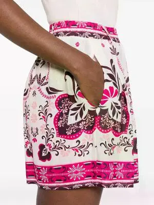 TWINSET Foulard-inspired Floral Print Shorts