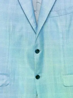 Brioni Ravello Check-pattern Jacket - Blue