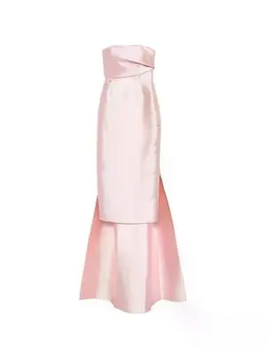 Solace London Kiki Strapless Midi Dress - Pink