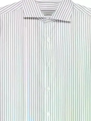 Canali Striped Shirt - Brown