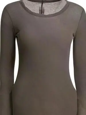 Rick Owens Long-sleeve Midi Dress - Grey