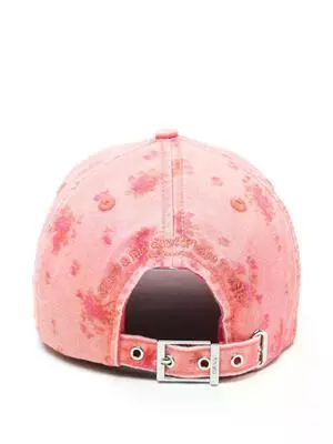 GANNI Floral-print Baseball Cap - Pink