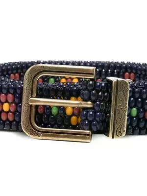 Etro Beaded Buckle Belt