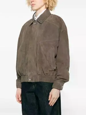 ARMA Frederica Leather Bomber Jacket - Brown