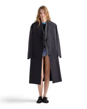 Prada Single-breasted Light Wool Coat
