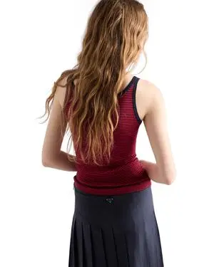 Prada Silk Tank Top - Blue