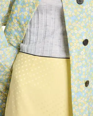 Prada Polka-dot Satin Skirt