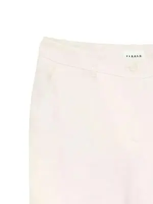 P.a.r.o.s.h Neutral Cuffed Cropped Trousers