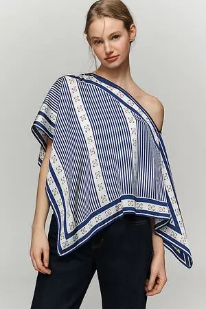 By Anthropologie Printed Scarf Tops