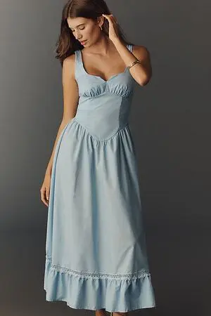 Peixoto Liam Sleeveless Midi Dress - Blue