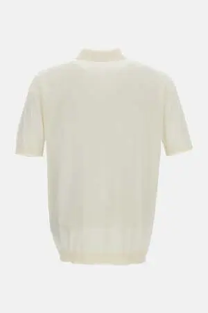 John Smedley Short-sleeved Polo Shirt - White